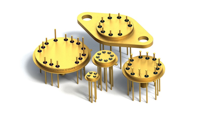 Hybrid and microelectronic packages, glass-to-metal seal products