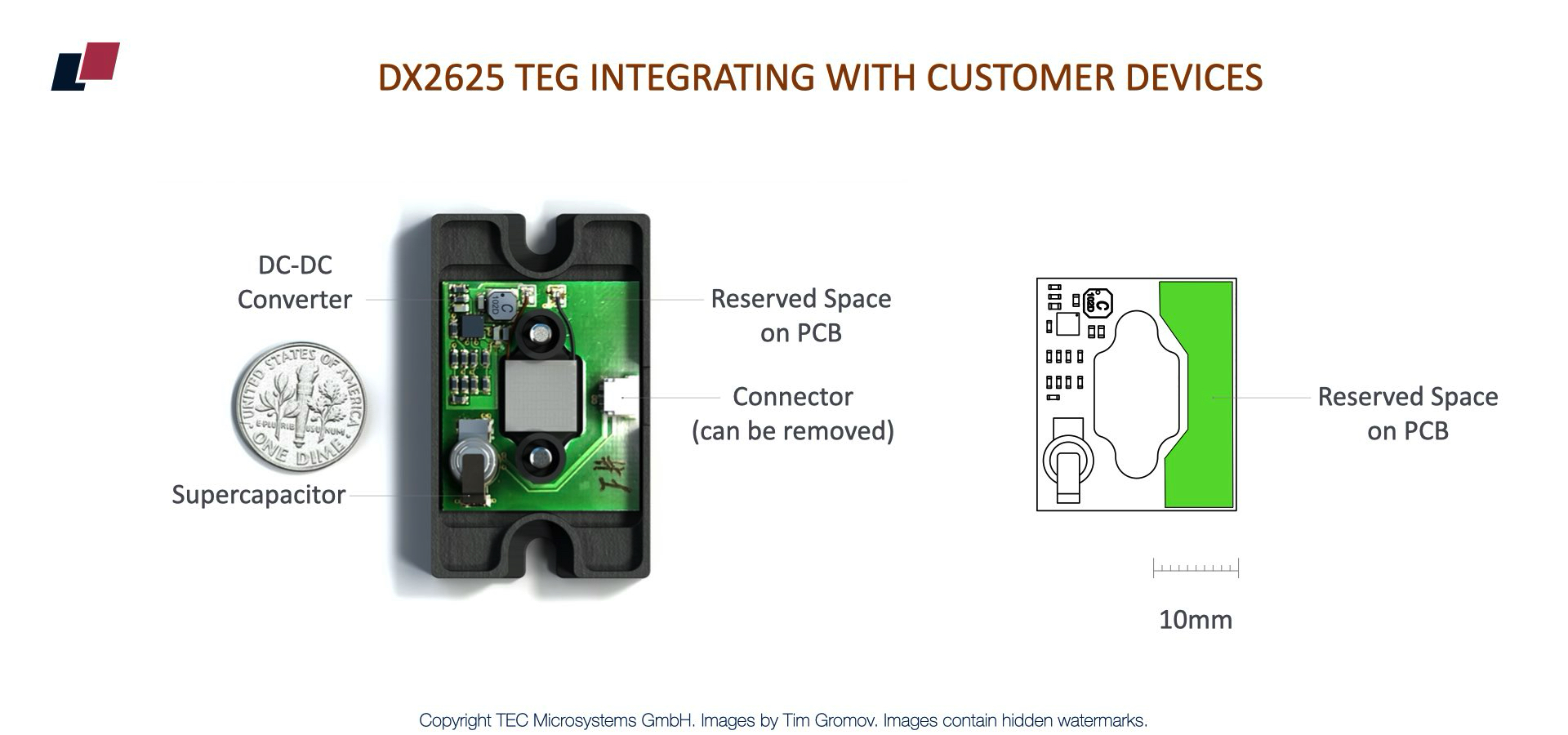 DX2625 - high-efficient self-contained TEG device with up to 20mW output