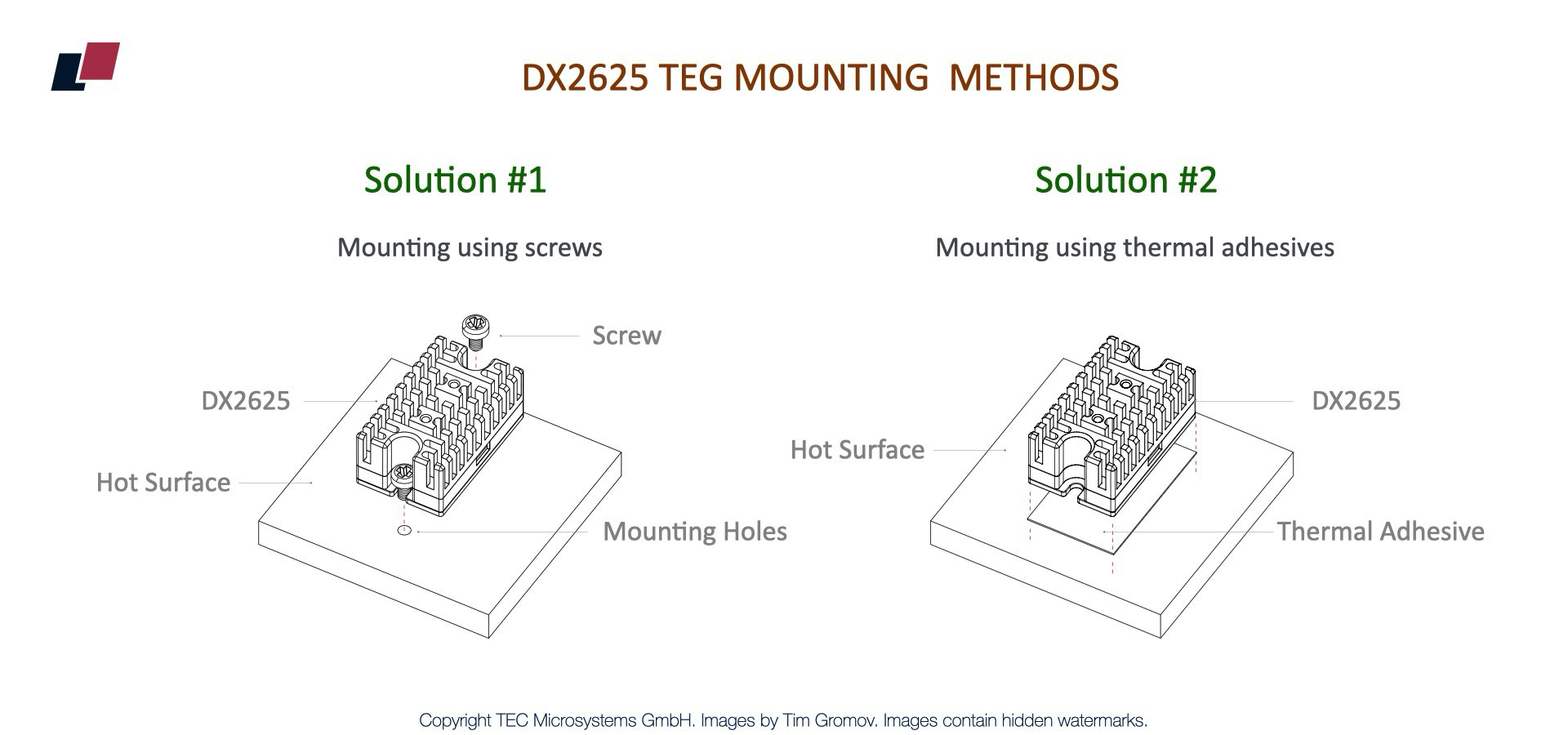 DX2625 - high-efficient self-contained TEG device with up to 20mW output